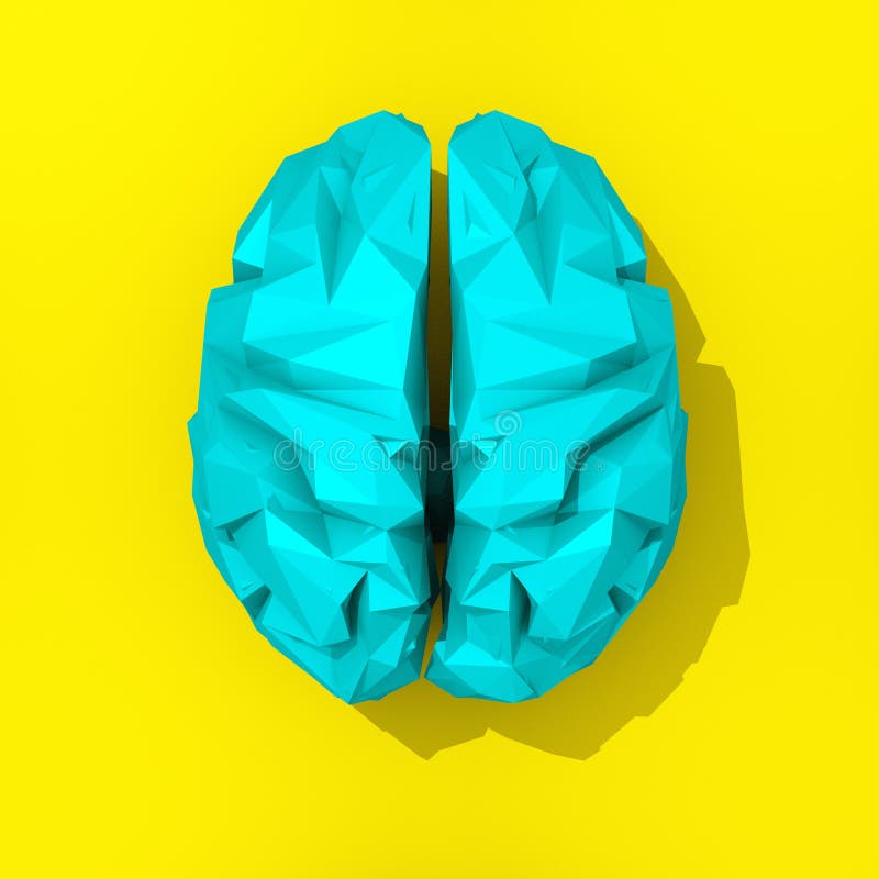 Low Poly Blue Brain Drawing Stock Illustrations – 21 Low Poly Blue ...