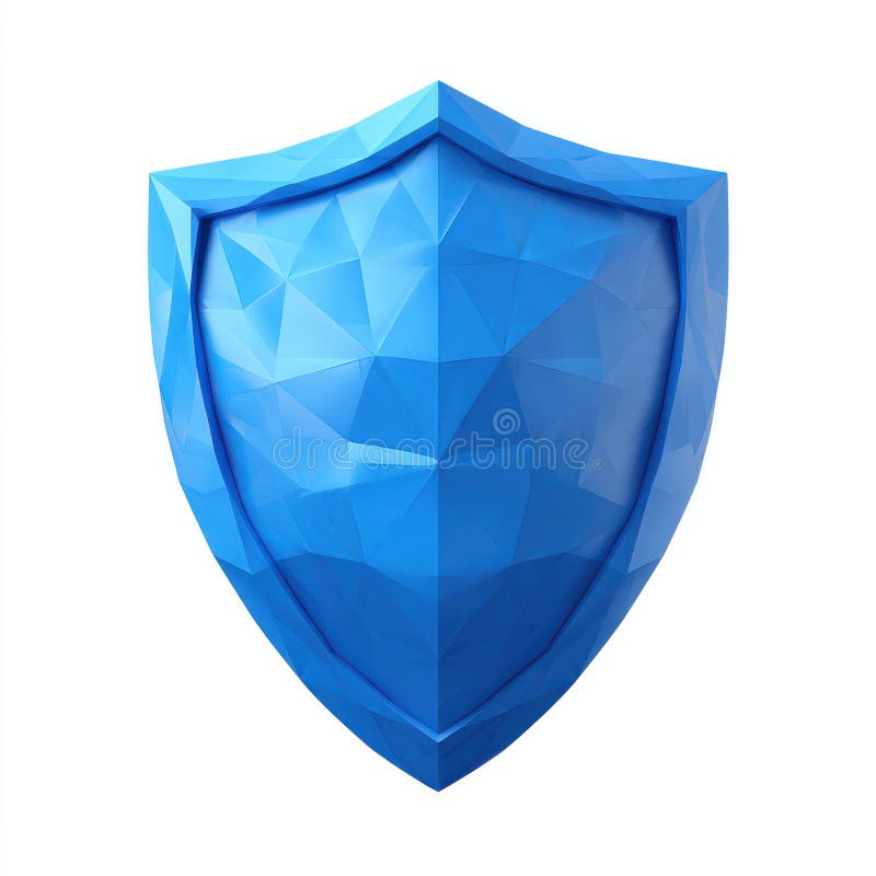 Rendered Low Poly Shield Icon Stock Illustrations – 16 Rendered Low ...