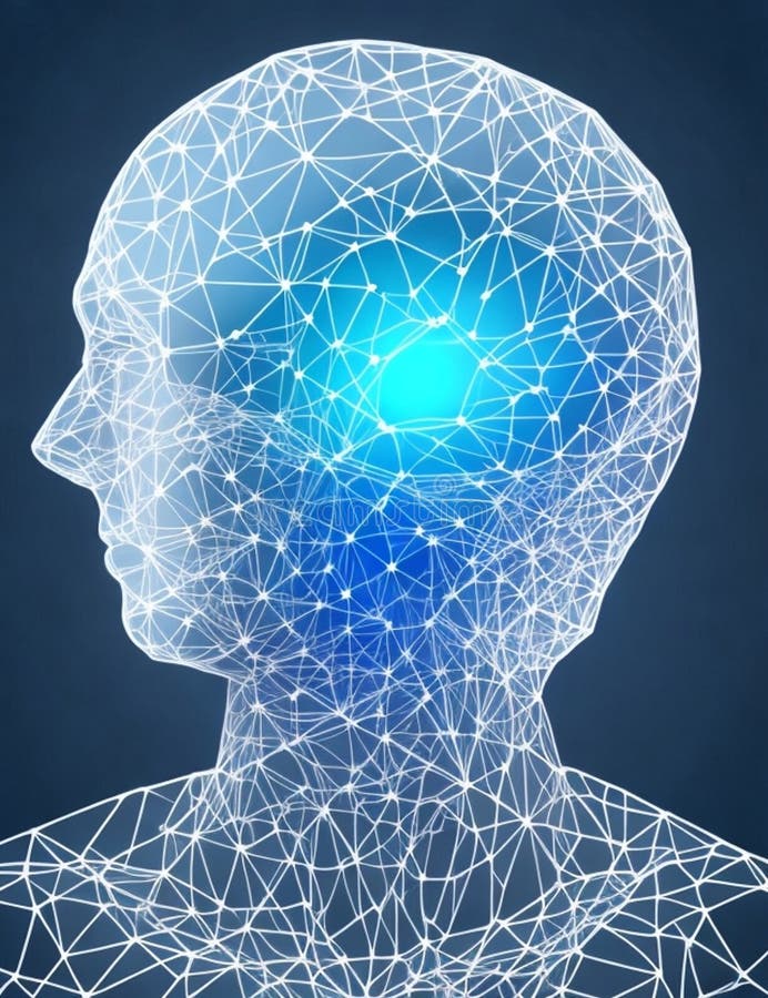 Low Poly Brain or Artificial Intelligence Concept,generative Ai Stock ...