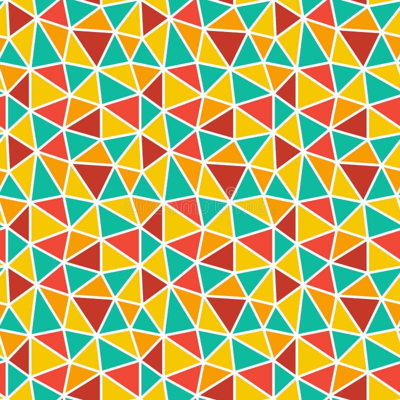 Low Poly Bright Mosaic Pattern. Seamless Vector Background Stock Vector ...
