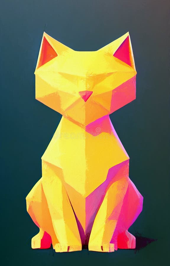 Low Poly Cats Stock Illustrations – 264 Low Poly Cats Stock ...
