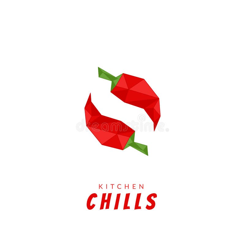 Circle Rotating Form Kitchen Red Chili Pepper Form Letter S Logo Icon ...