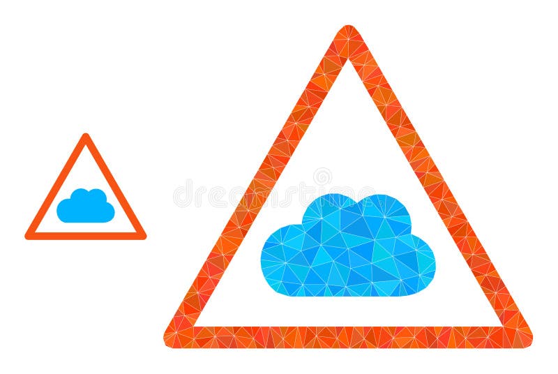 Cloud Warning Icon. Element of Weather Illustration Stock Vector ...