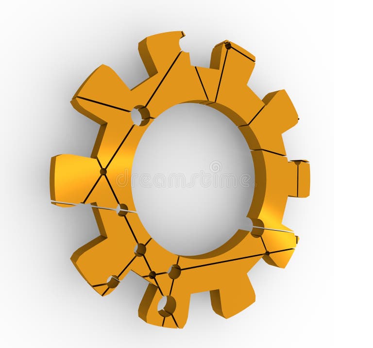 Low poly cog wheel concept stock photo. Image of factory - 93719932