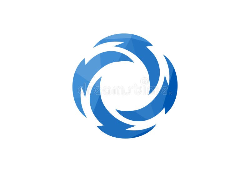 Low Poly and Creative Fan Logo Design, Vector Illustration Stock ...