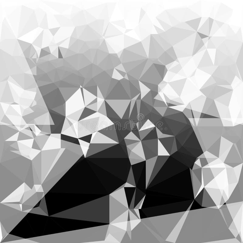 Abstract Grey, Black and White Polygon Background. Stock Vector ...