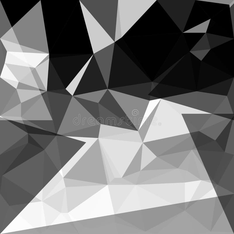 Abstract Grey, Black and White Polygon Background. Stock Vector ...