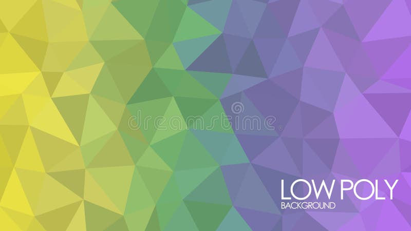 Low Poly Crystal Glass Rainbow Gradient Abstract Background Wallpaper ...