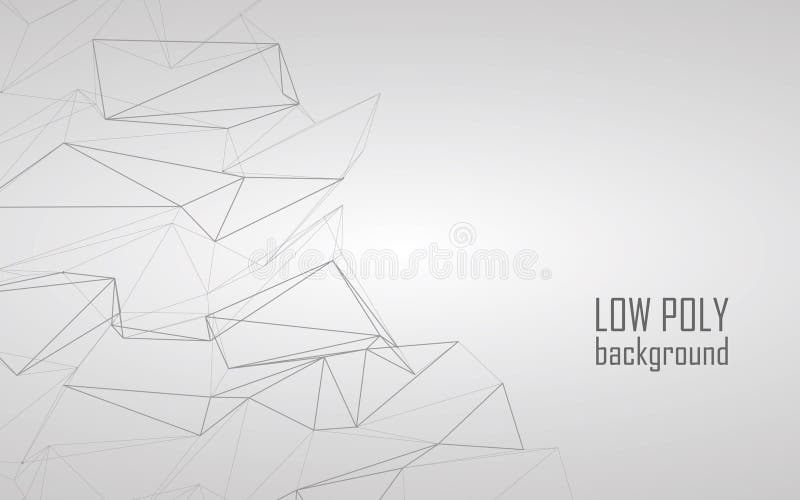 Low Poly 3d Abstract Vector Background. Line Art Stock Vector ...