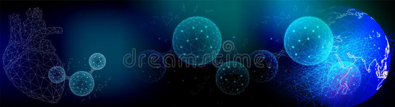 Low Poly 3D Dark Space Polygonal. Innovative Polymer Structure ...