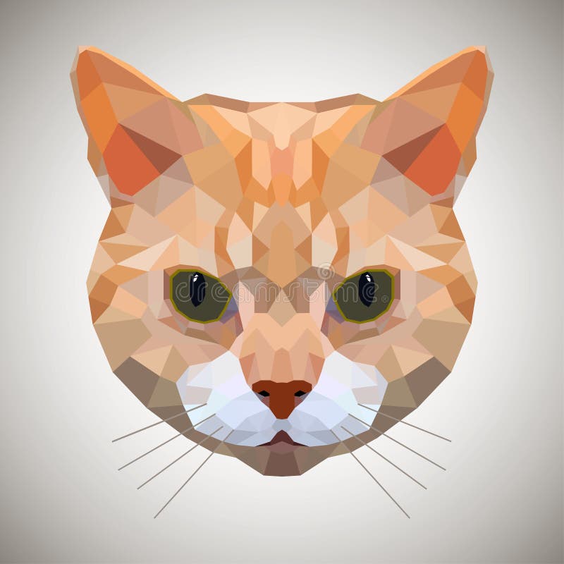 Low Poly Design. Abstract Vector Illustration, Low Poly Style. Stylized ...