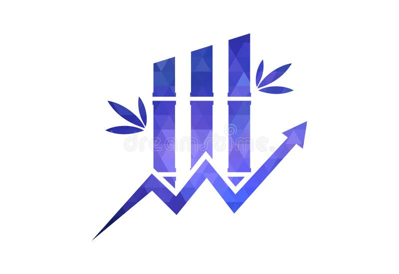 Low Poly Design and Bamboo Financial Logo, Vector Illustration Stock ...