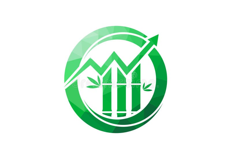 Low Poly Design and Bamboo Financial Logo, Vector Illustration Stock ...
