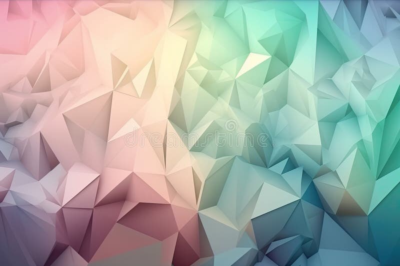 Low Poly Design Style Pastel Gradient Background Stock Illustration ...