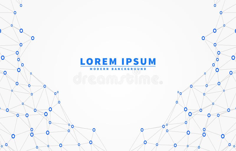 Low Poly Digital Network Mesh Lines Background Stock Vector ...