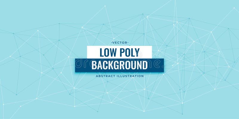 Low Poly Digital Technology Banner Design Template Stock Vector ...