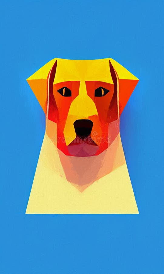 Low Poly Dog - Stylized Digital Art Stock Illustration - Illustration ...