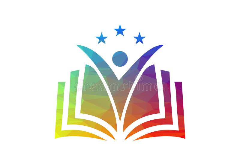 Low Poly and Education Logo Design, Vector Design Template Stock ...