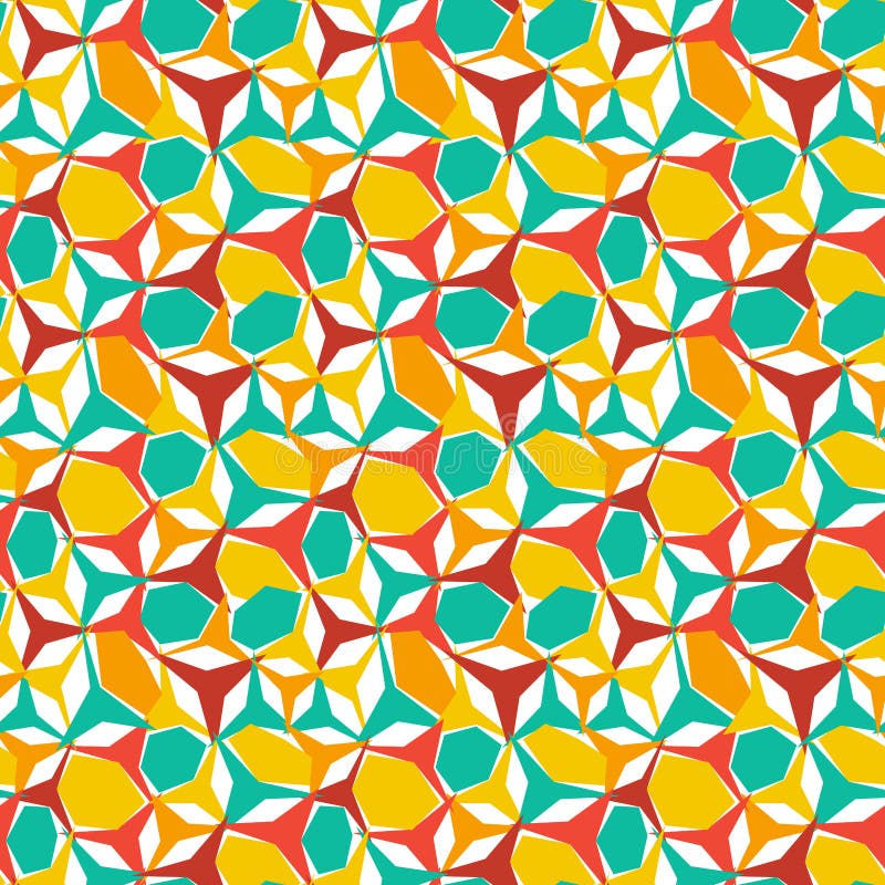 Low Poly Fantasy Mosaic Pattern. Seamless Vector Background Stock ...