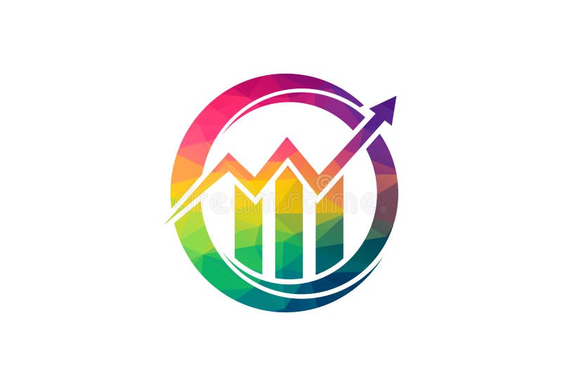 Low Poly and Financial Logo Design, Vector Illustration Stock ...