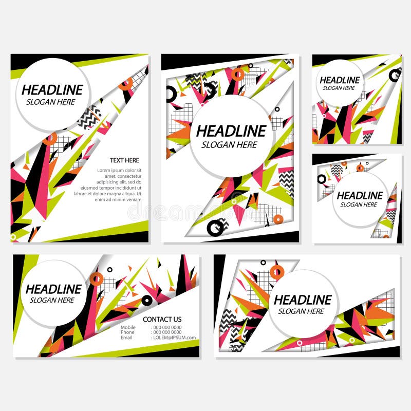 Low Poly Flyer Style Background Design Template Stock Vector ...