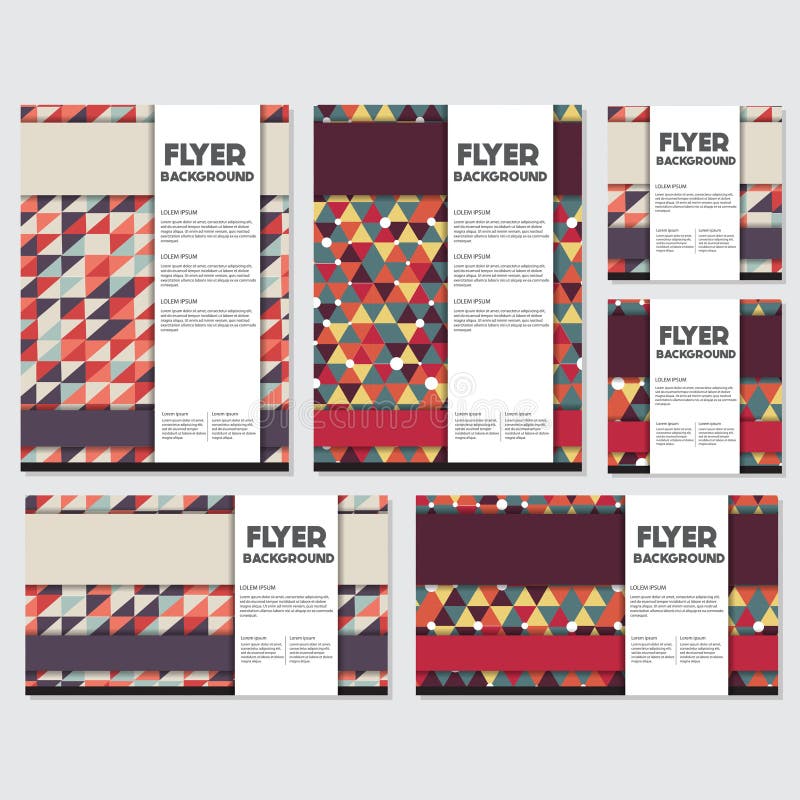 Low Poly Flyer Style Background Design Template Stock Vector ...