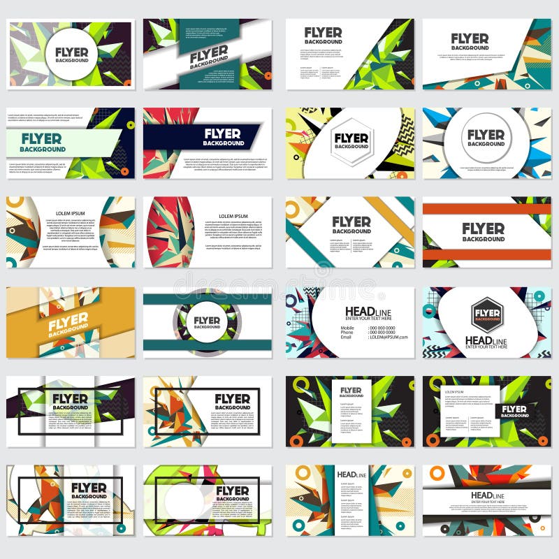 Low Poly Flyer Style Background Design Template Stock Vector ...