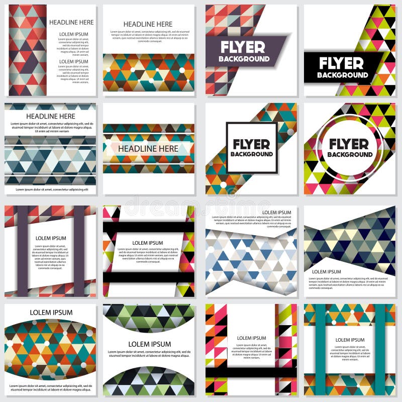 Low Poly Flyer Style Background Design Stock Vector - Illustration of ...