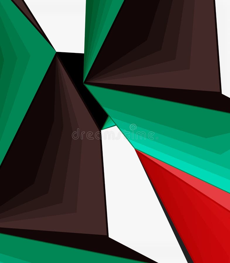 Low Poly Geometric 3d Shape Background Stock Vector - Illustration of ...