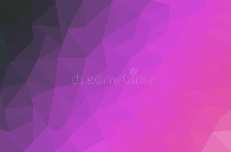 Low Poly Gradient Black, Pink Abstract Background Stock Illustration ...