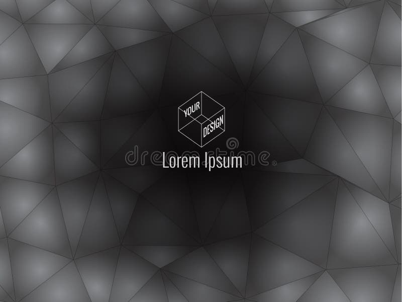 Low Poly Gray BG for Your Artwork Stock Vector - Illustration of glow ...