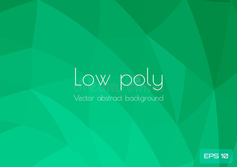 Low Poly Green Abstract Background. Geometric Triangulation Consisting ...