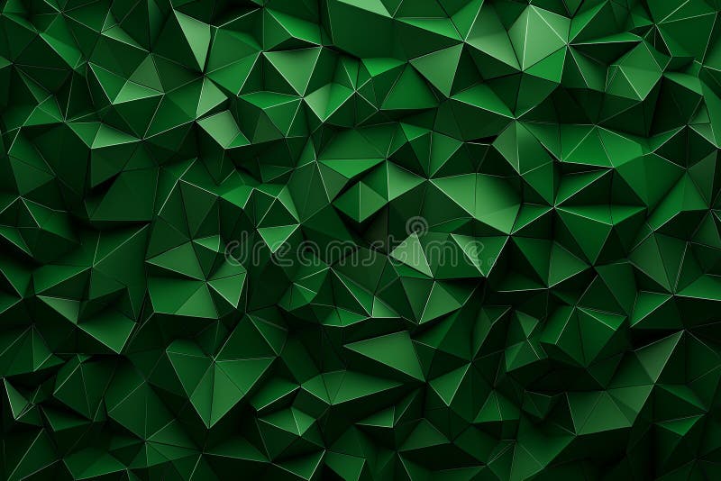 Low Poly Green Geometric Background with Triangular Shapes and Textures ...