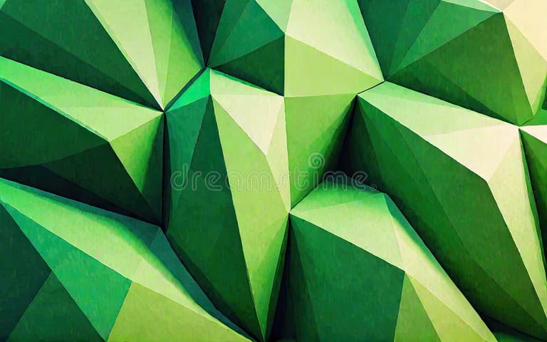 Green Abstract Low Poly Vector Background Vector Illustration. Stock ...