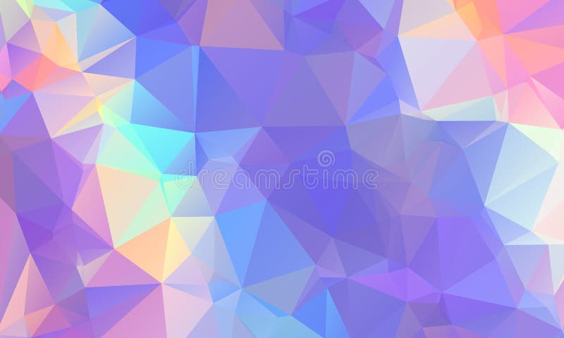 Low Poly Grid Holographic Triangles Background Stock Vector ...