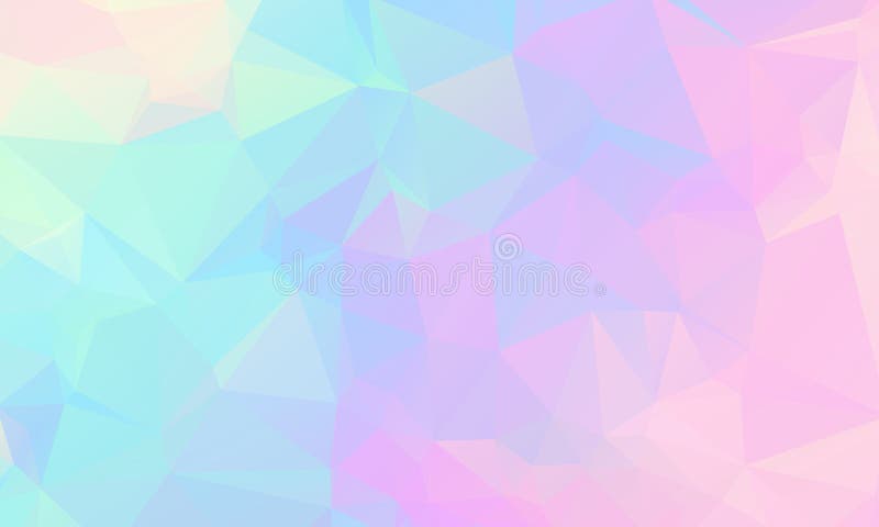 Low Poly Grid Holographic Triangles Background Stock Vector ...
