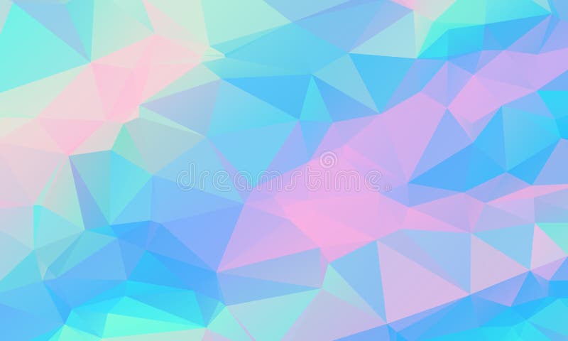 Low Poly Grid Holographic Triangles Background Stock Vector ...