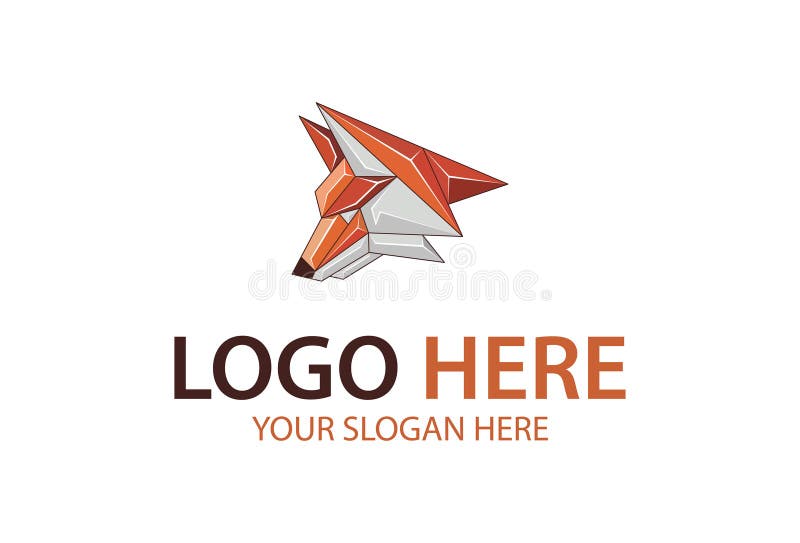Low Poly Head Fox Logo Design Stock Vector - Illustration of business ...
