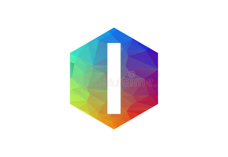 Low Poly and a Letter Logo Design, Vector Illustration Stock ...
