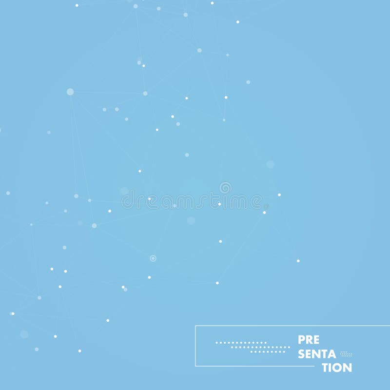 Science Connection Structure with Molecules on Simple Modern White ...