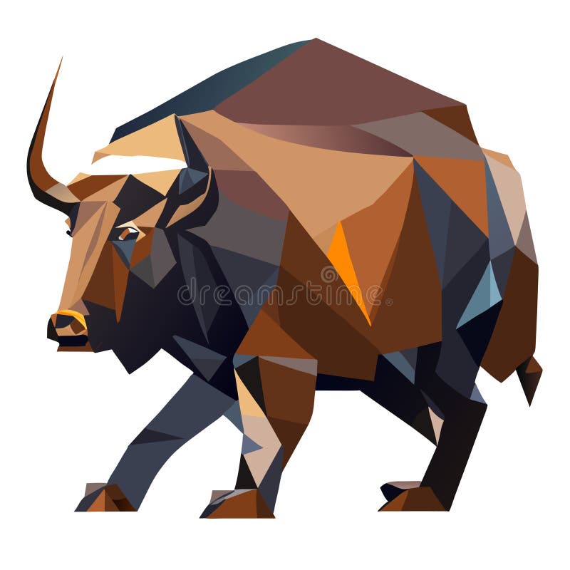 Low Poly Illustration of a Bull. Polygonal Illustration of a Bull Stock ... Low Poly Illustration of a Bull. Polygonal Illustration of a Bull Stock ...