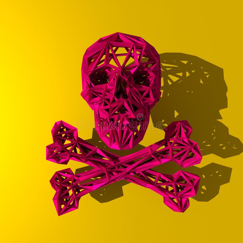 Low Poly Skull Bones Stock Illustrations – 42 Low Poly Skull Bones ...