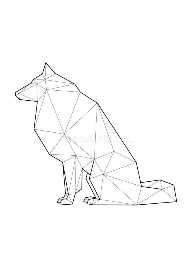 Low Poly Art of Animals. Walking Cat. Good for Wall Decoration ...