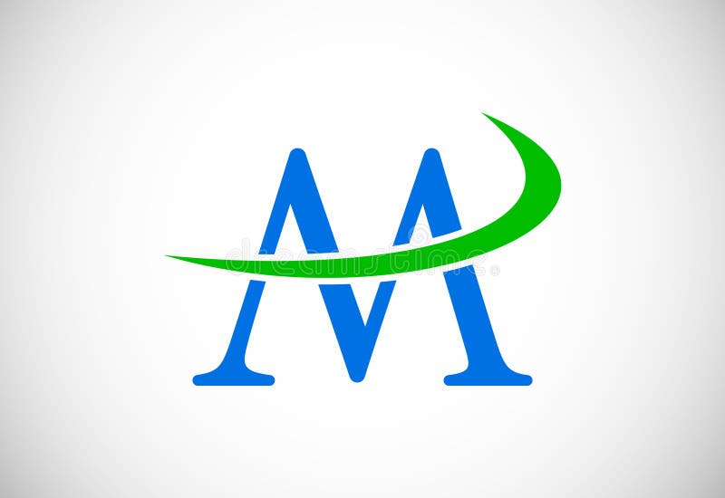 Low Poly and Initial M Letter Logo Design, Vector Illustration Stock ...