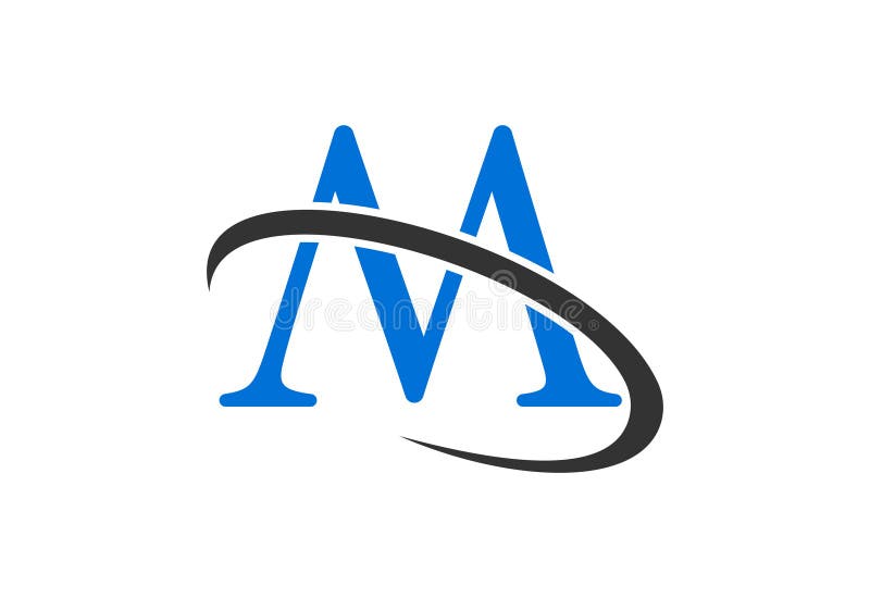 Low Poly and Initial M Letter Logo Design, Vector Illustration Stock ...
