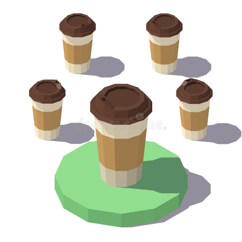 Low Poly Isometric Coffee Cup Stock Illustrations – 36 Low Poly ...