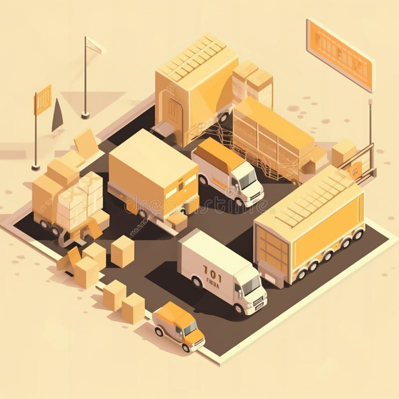 Distribution Warehouse Clipart