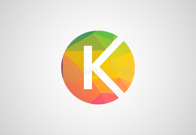 Low Poly and K Letter Logo Design, Vector Design Template Stock Vector - Illustration of logo ...