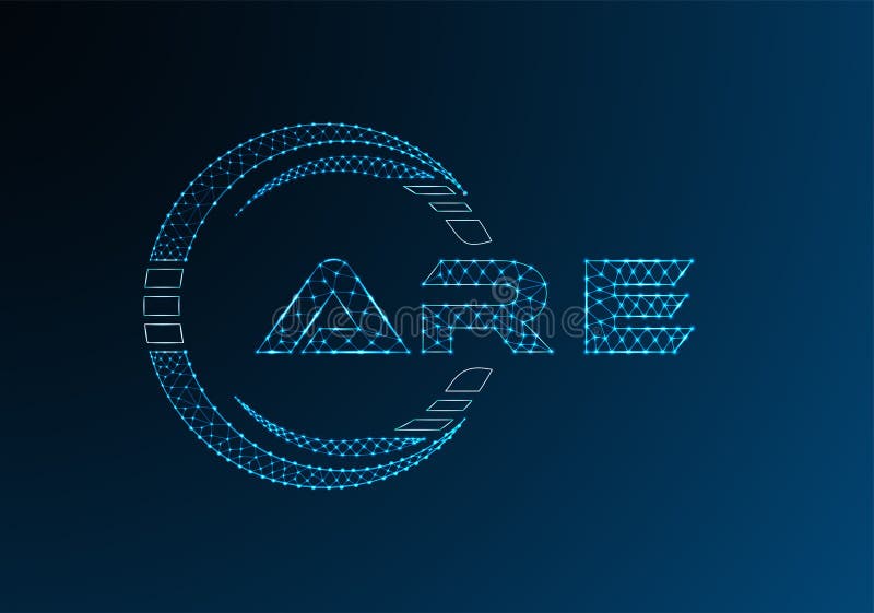 Are Low Poly Letter Logo Vector Design. Stock Illustration ...