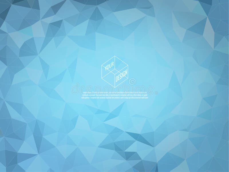 Low Poly Light Blue BG for Your Artwork Stock Vector - Illustration of ...